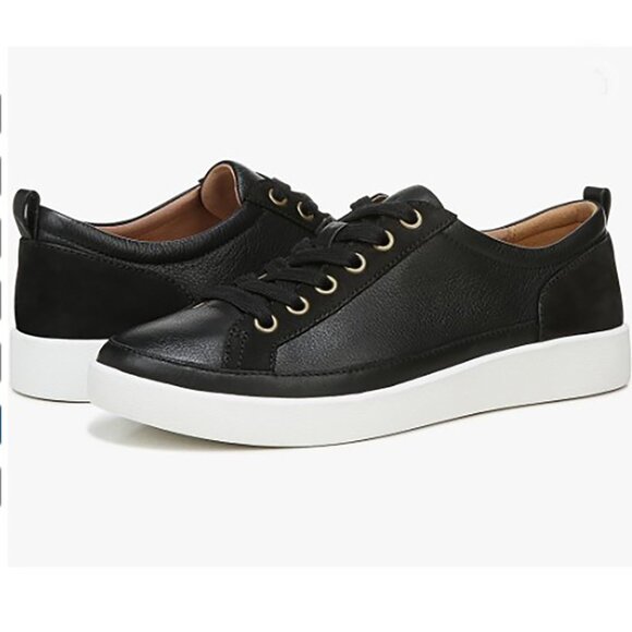 Vionic | Shoes | Vionic Womens Winny Leather Sneaker Blacksize W | Poshmark